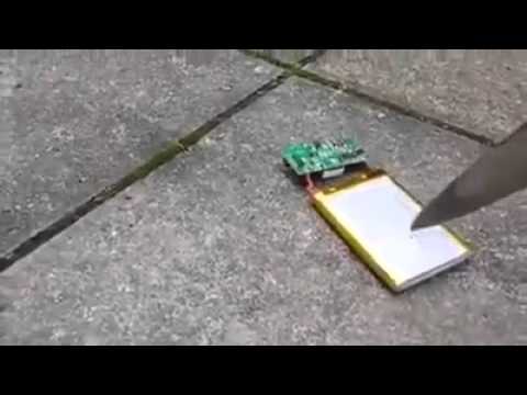 Tablet Battery Explosion - YouTube
