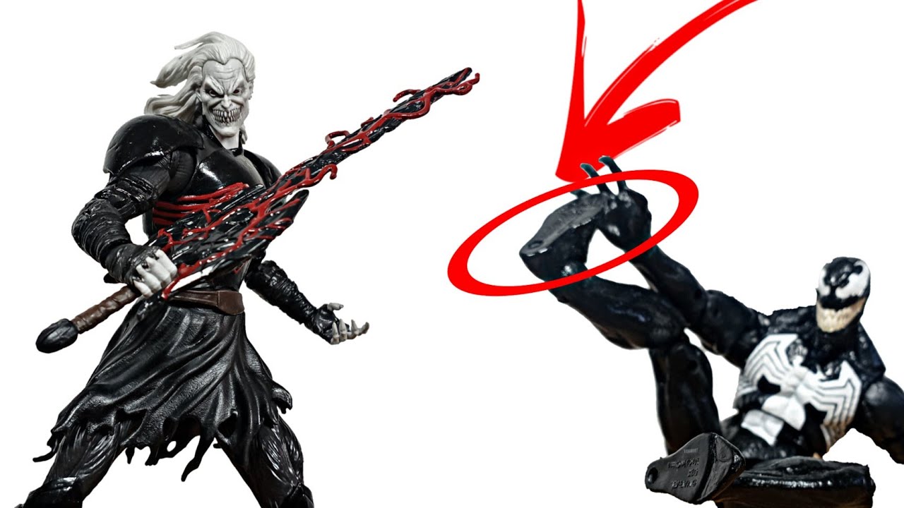 Marvel Legends Knull Repaint & Venom Feet Mod!!! (Custom Showcase ...