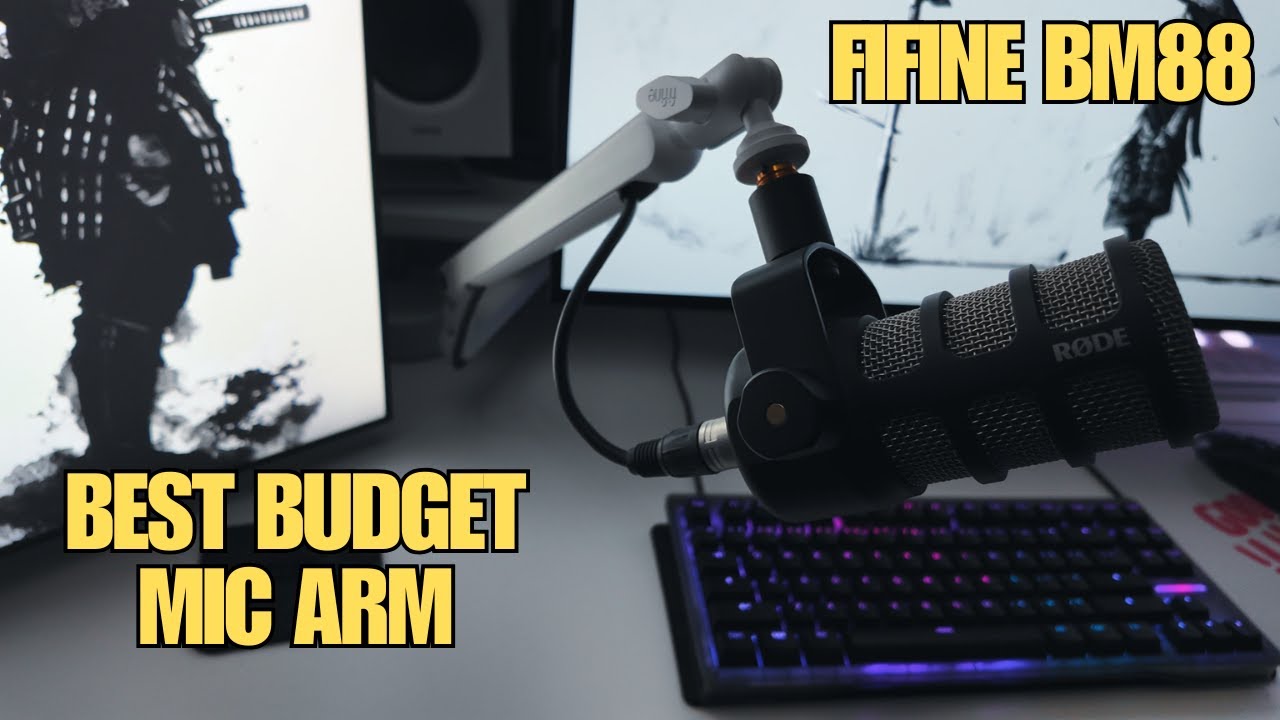 BEST BUDGET MIC ARM!? FIFINE BM88 REVIEW! - YouTube
