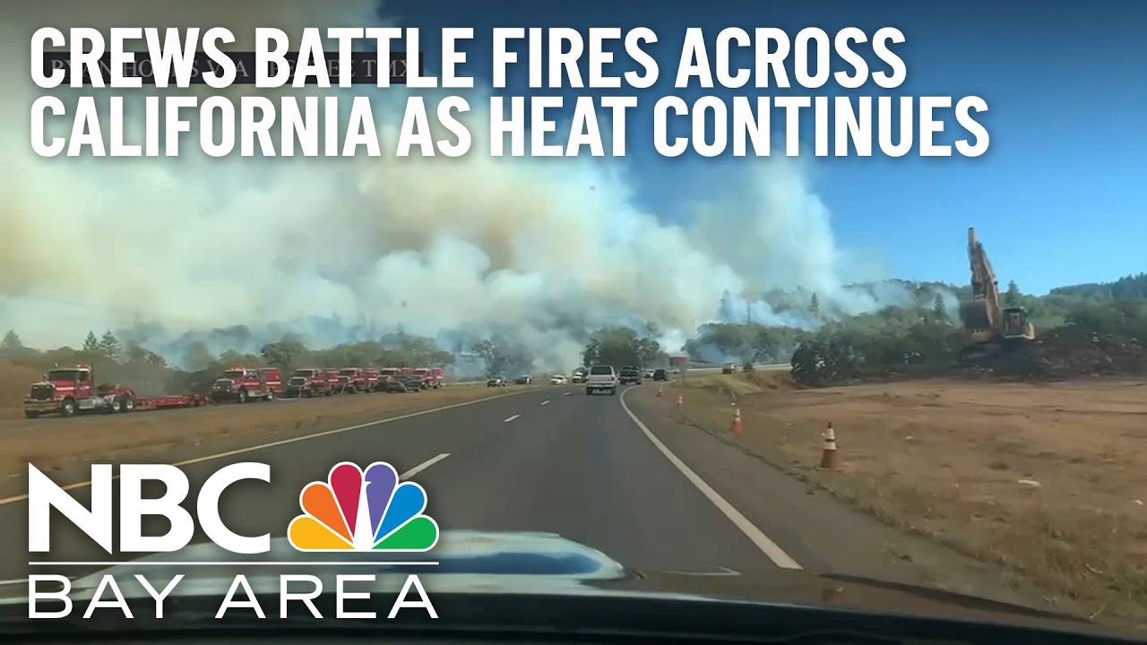 Crews Face Tough Conditions Fighting Wildfires - YouTube