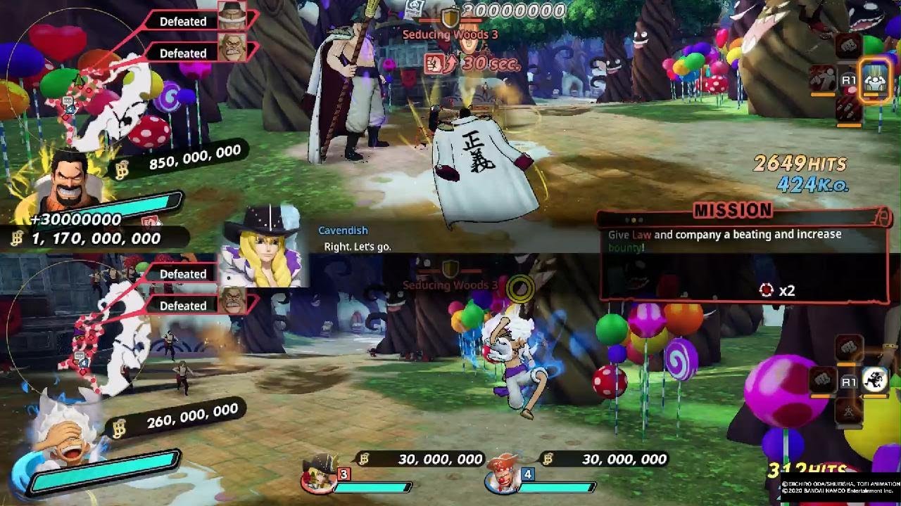 PRIME GARP Vs. LUFFY GAMEPLAY (ONE PIECE: PIRATE WARRIORS 4) - YouTube