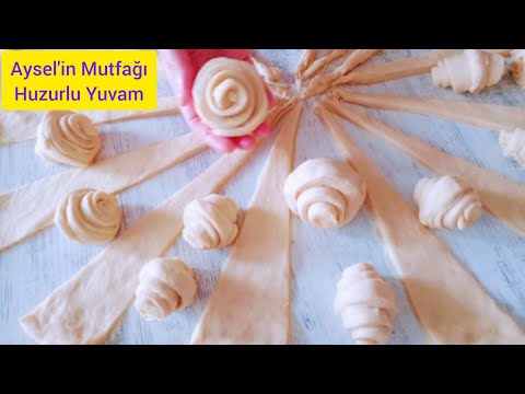 Böyle Kabaran💯Pul Pul Dökülen Katmer Poğaça Görmedim😍 Katmer mi Desem Kruvasan mı Desem Bilemedim 💯😋