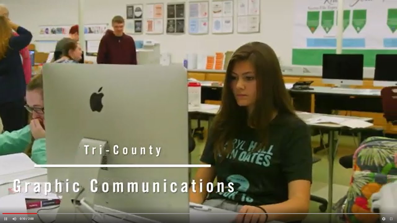 Graphic Communications Program at Tri-County RVTHS - YouTube