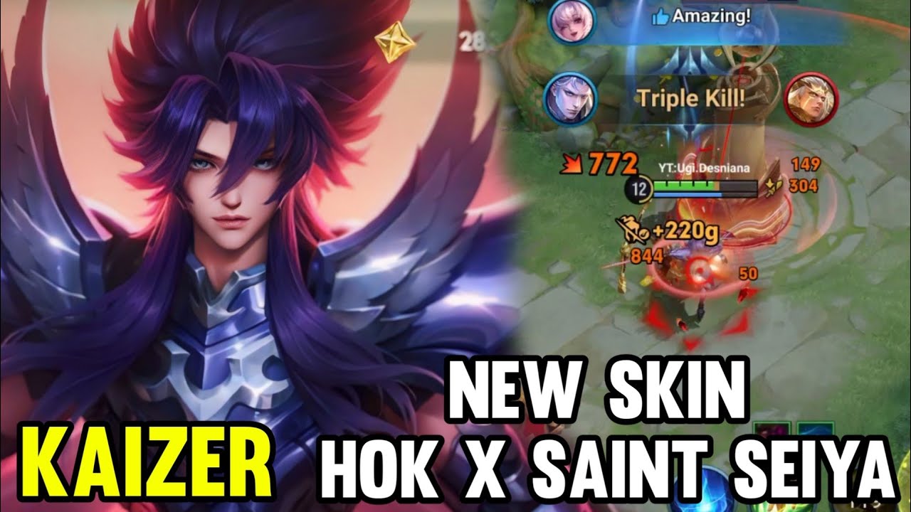 NEW SKIN KAIZER X HADES GAMEPLAY - HONOR OF KINGS - YouTube