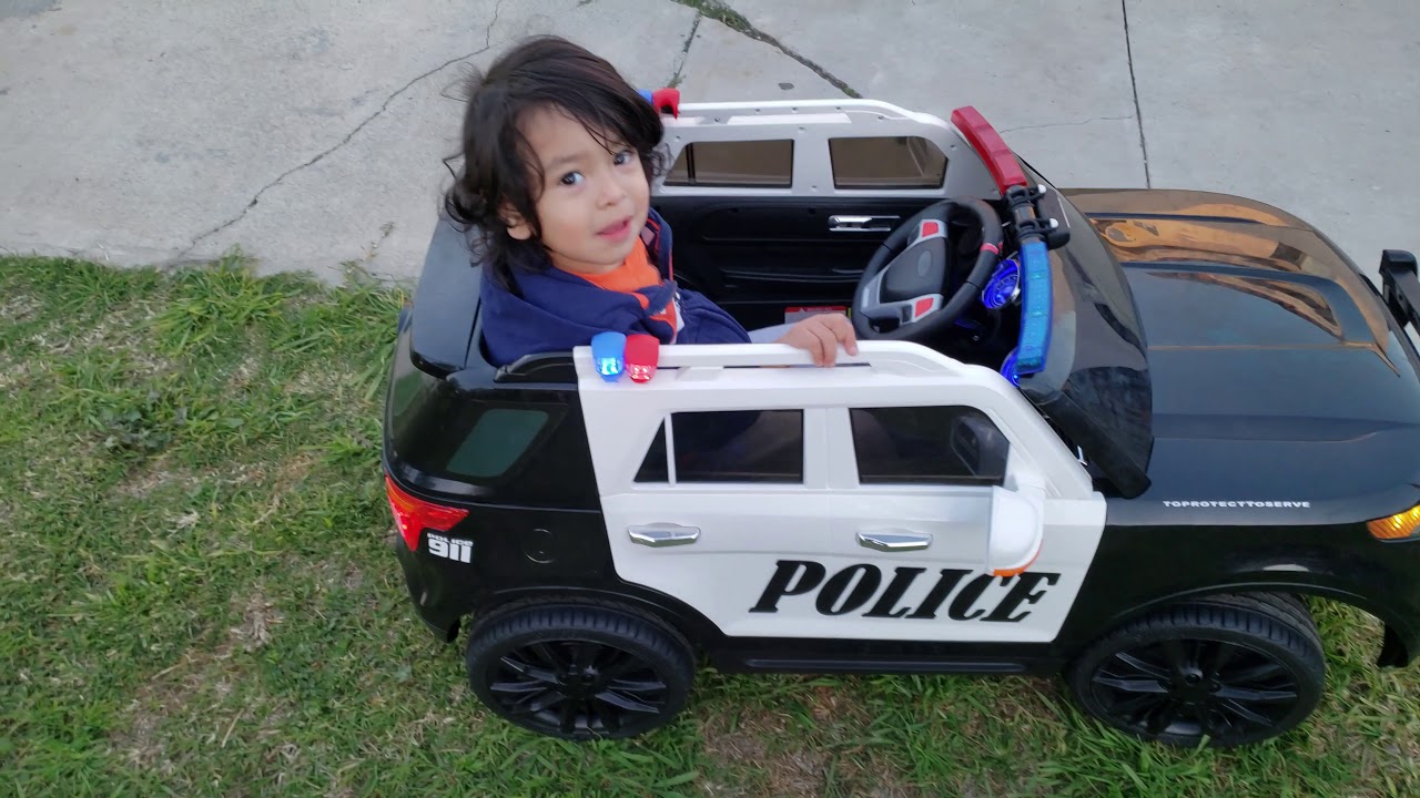 Kids police vehicle from Amazon cool toy for kids - YouTube