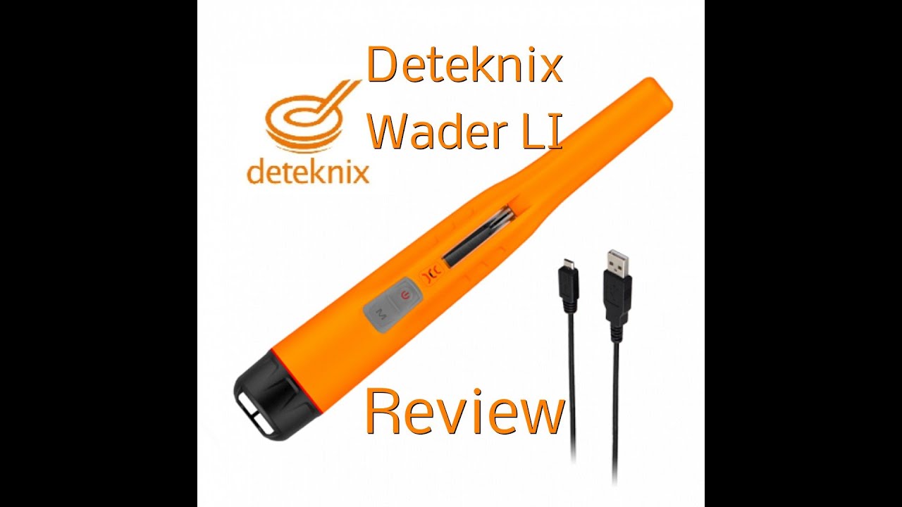 Deteknix Xpointer Wader LI pointer metal detector review. - YouTube