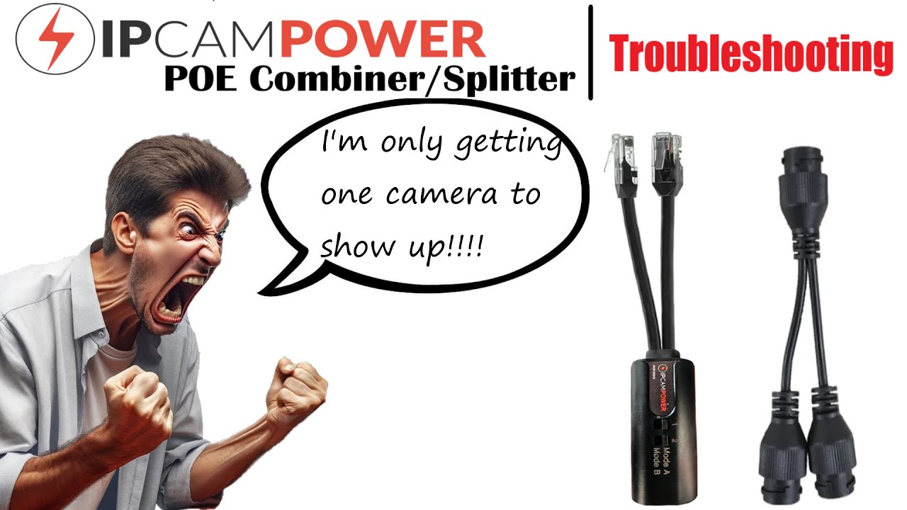 Troubleshooting the IPCamPower IPCP-212XD POE Combiner & Splitter - YouTube