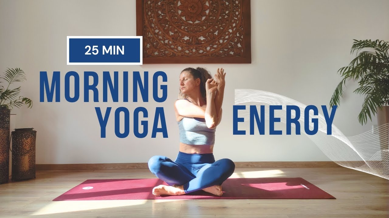25 MIN MORNING YOGA BOOST || Energizing Hatha Yoga Flow to wake up the ...