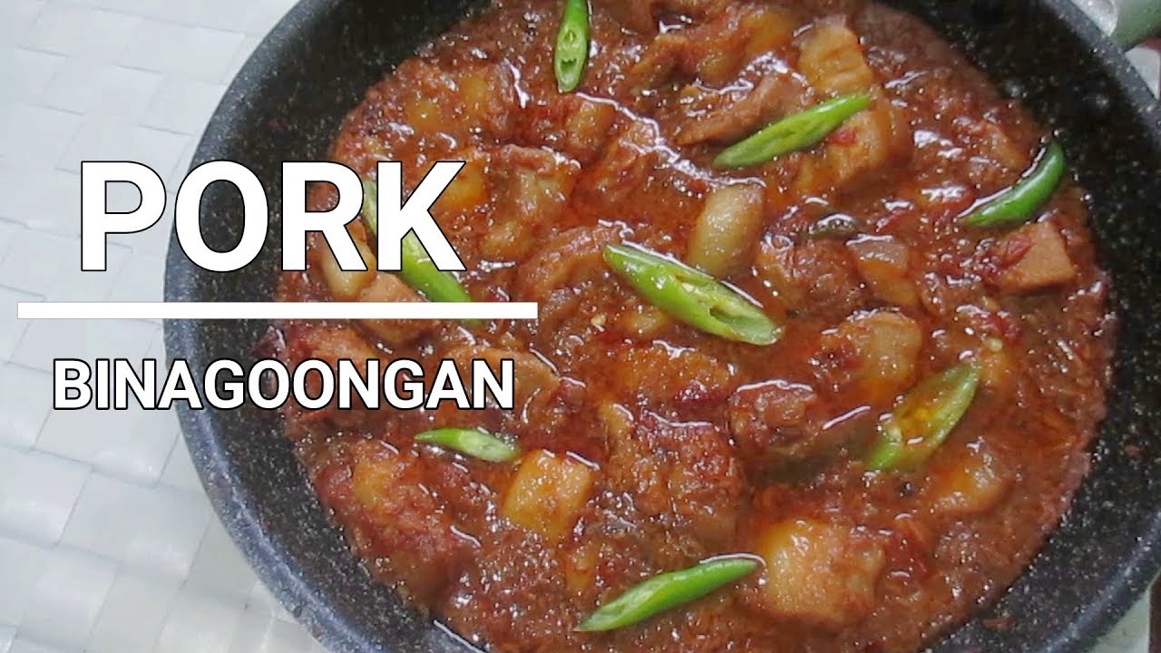 Pork Binagoongan | How To Make Pork Binagoongan - YouTube