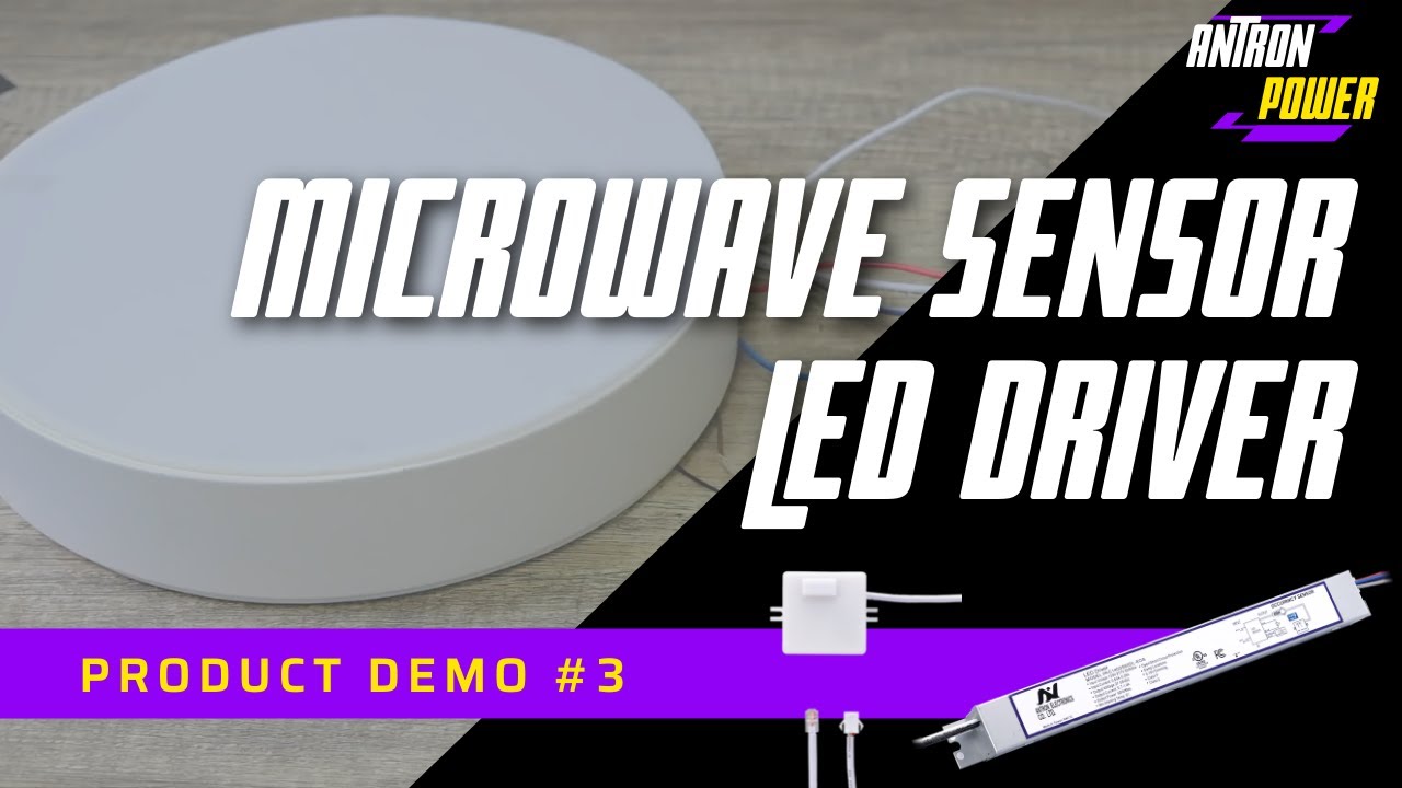 【Product Demo #3】Microwave Sensor LED Driver Dimmable Control - YouTube