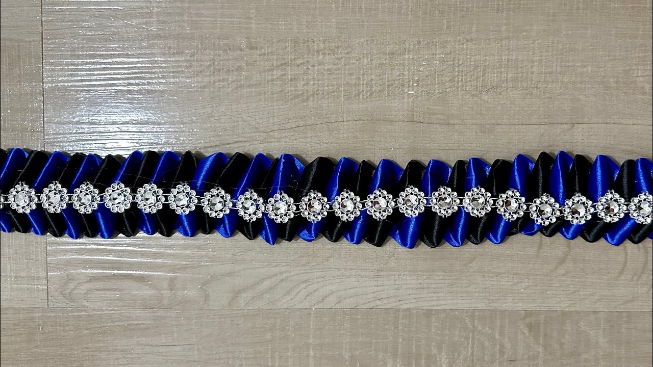 Homecoming mum tutorial variation of love braid flat love chain - YouTube