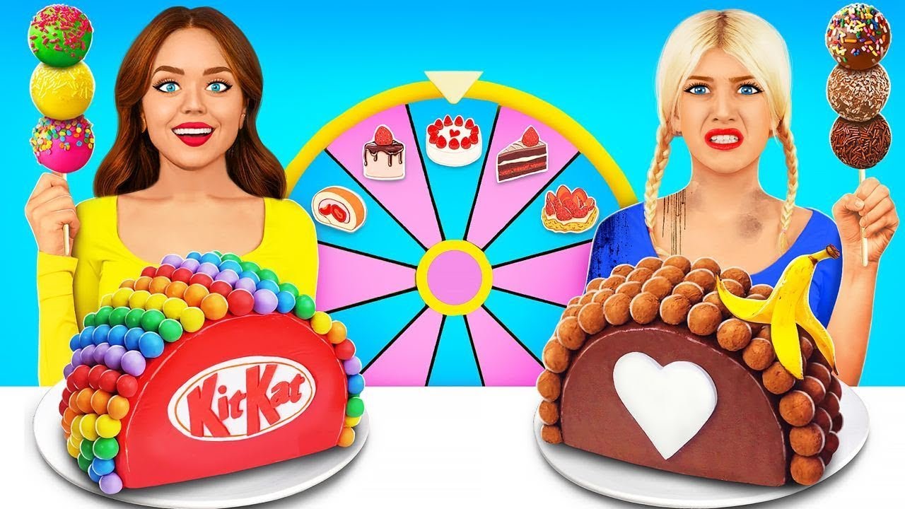 अमीर या गरीब केक डेकोरेशन चैलेंज |महंगे या सस्ते डेसर्ट डेकोरेशन आईडिया ...