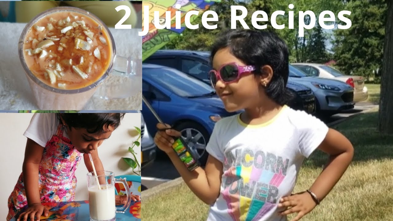 2 healthy milkshakes | kids recipes | Lockdown activities for kids ...