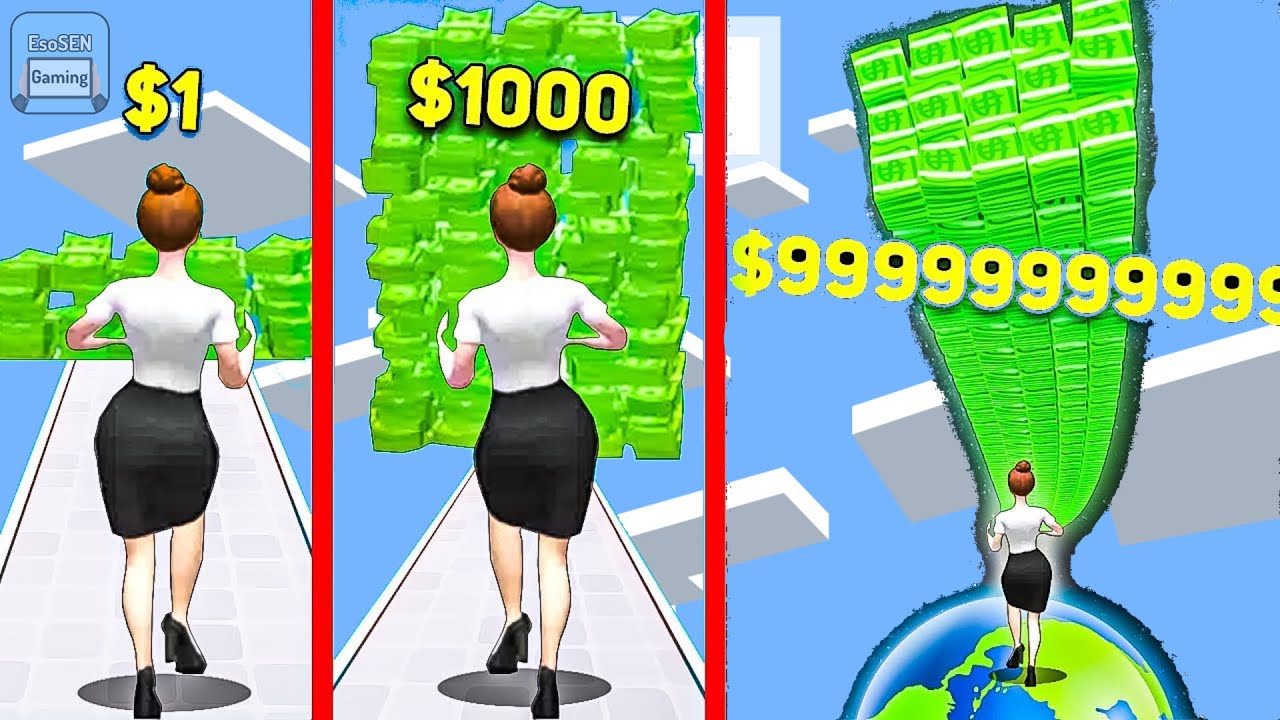 Money Run 3D | All Level Gameplay | Android, iOS | Satisfying Mobile ...