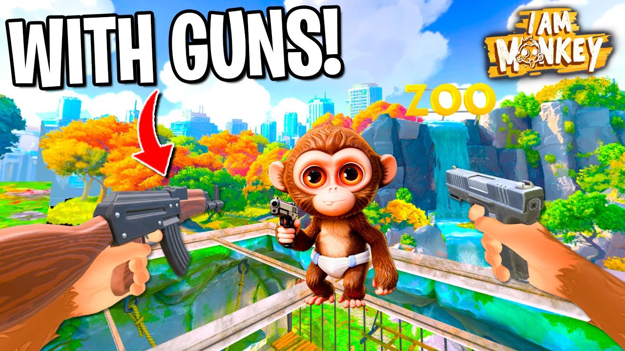 I ESCAPED The Zoo ... With WEAPONS! (I Am Monkey VR) - YouTube