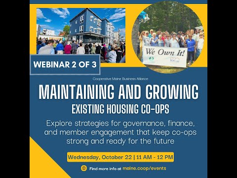 Maintaining and Growing Existing Housing Co-ops