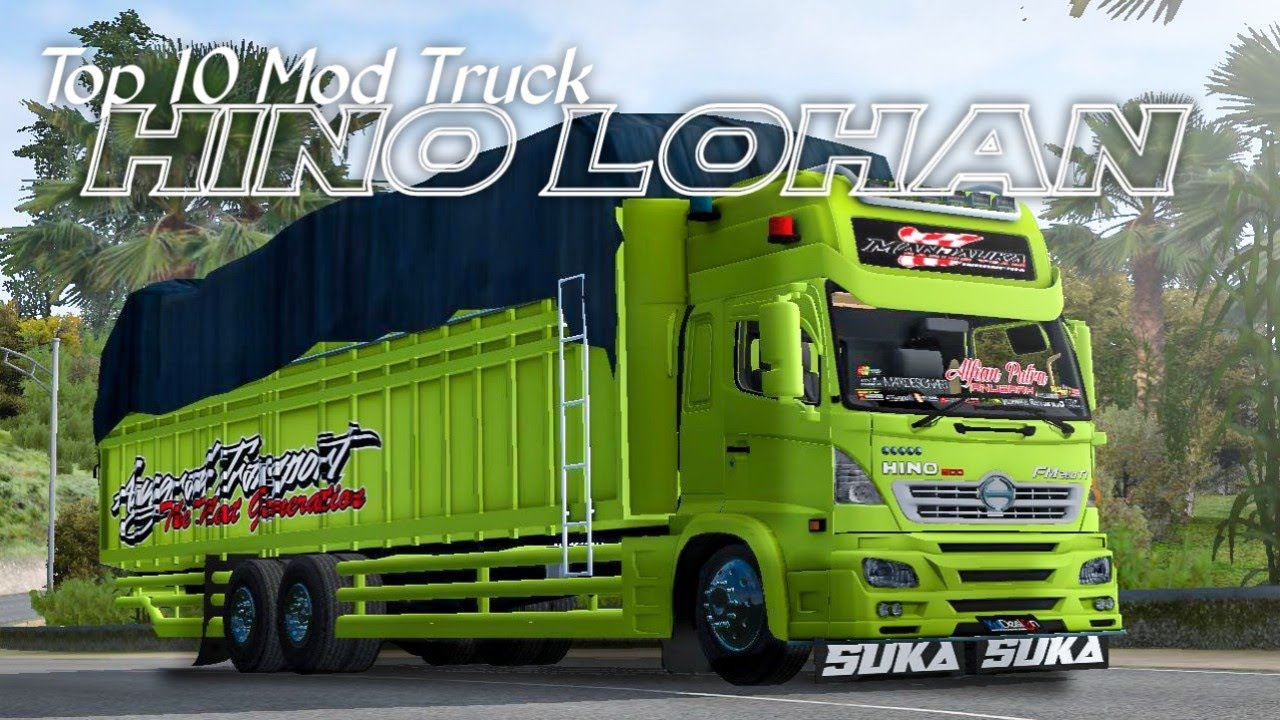 TOP 10 MOD TRUCK HINO LOHAN | MOD BUSSID - YouTube