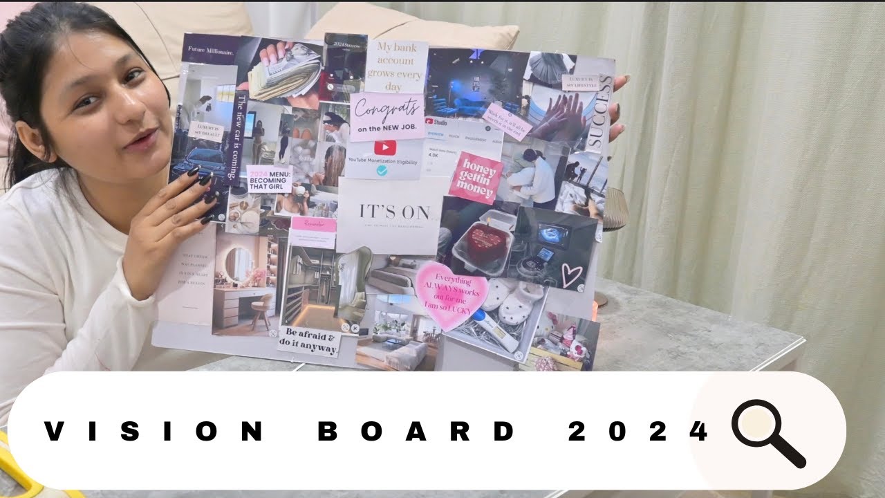 Creating My Vision Board 2024 | Visioning, Manifesting & Goal Setting ...