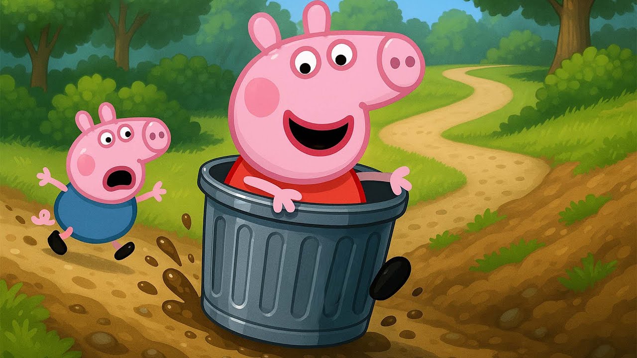 Peppa Pig And George Pig’s Funny Trash Can Adventure! 🗑️🐷 | Funny Peppa ...