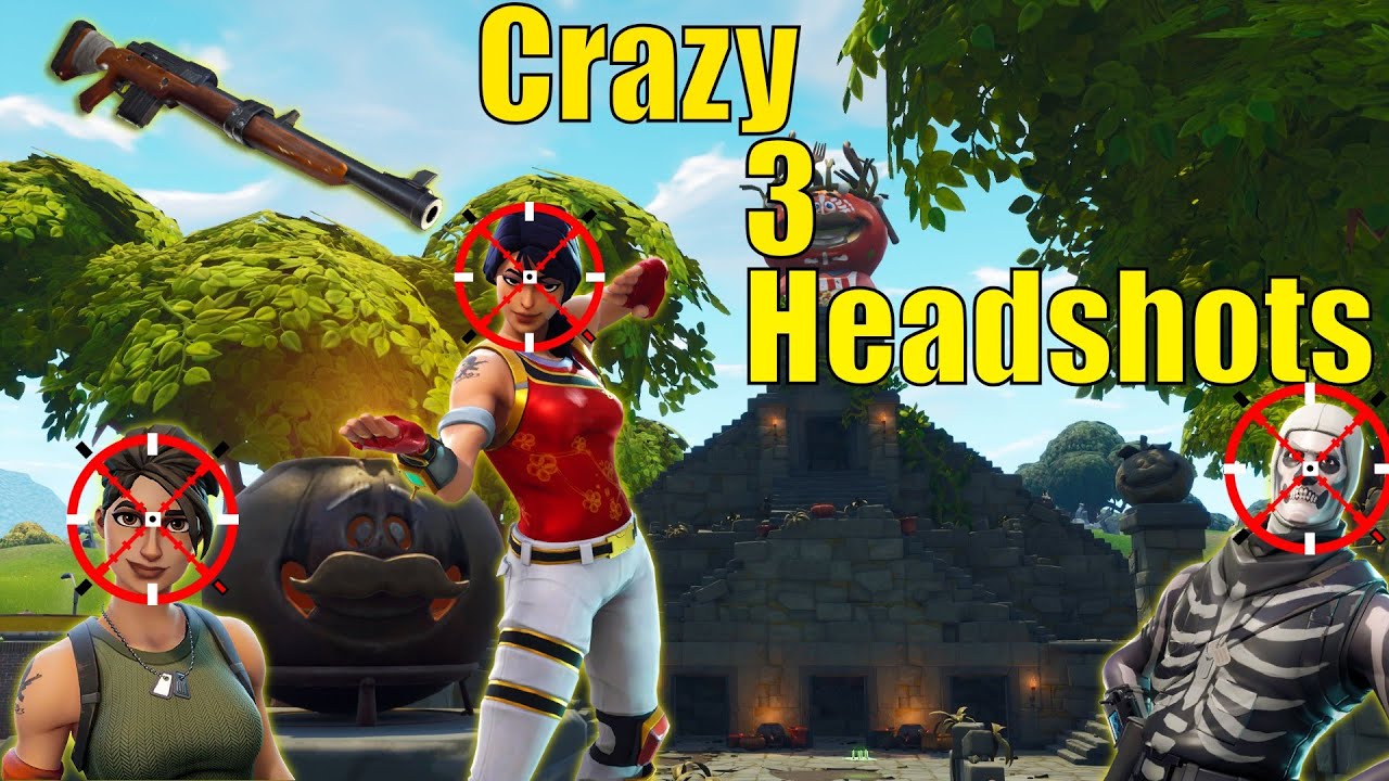 3 Amazing Hunting Rifle Headshots (Fortnite Battle Royale) - YouTube