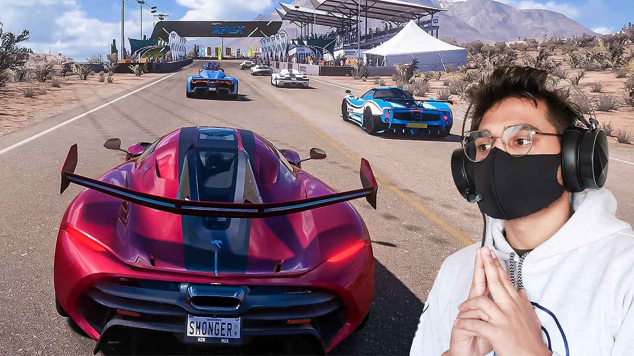 SMONGER FULL FACE REVEAL || KOENIGSEGG JESKO RACE GAMEPLAY (HINDI ...