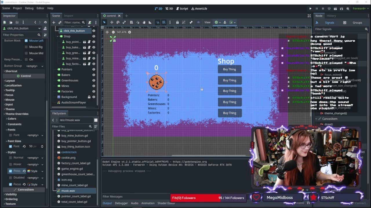 Wrapping up my first game dev project! (Cookie Clicker Part 7 ) | VOD - YouTube
