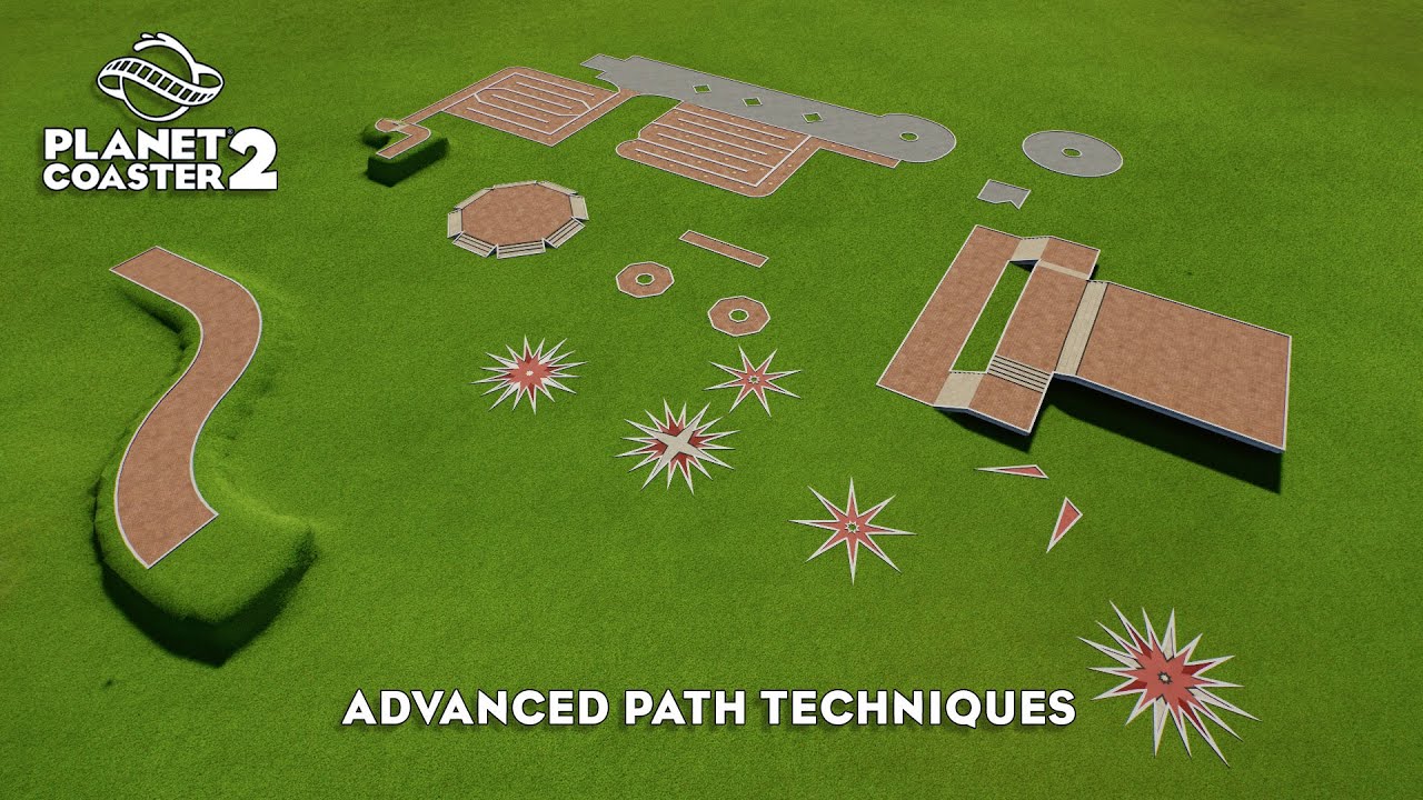 Planet Coaster 2 | Advanced Path Techniques - YouTube
