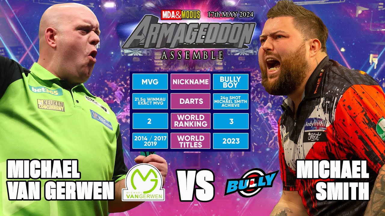 Bully Boy Michael Smith Vs MVG Michael Van Gerwen - Armageddon 2024 # ...