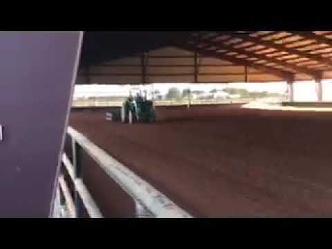 Kiser Arena drag with 300 gallon water tank. - YouTube