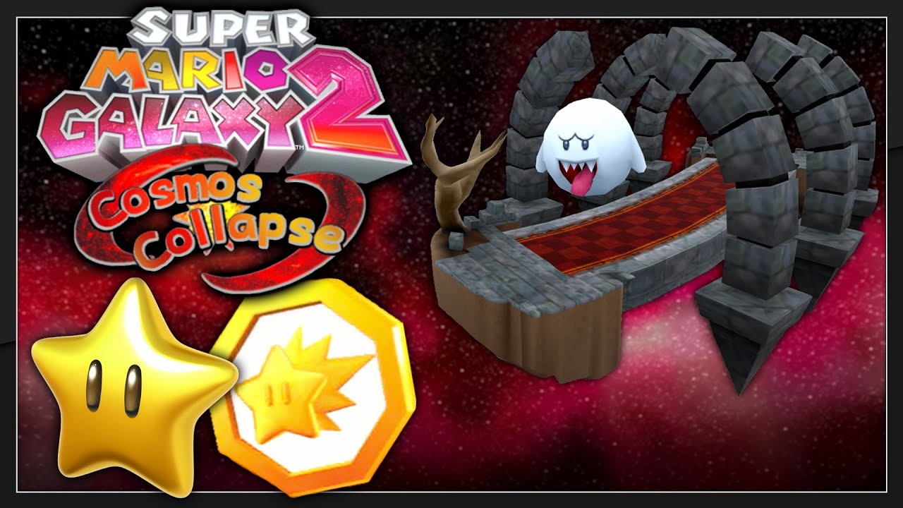 Super Mario Galaxy 2 Cosmos Collapse - Haunty Halls Galaxy ALL STARS ...