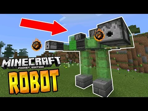 Minecraft Pe Robot Yapımı // Modsuz // Türkçe
