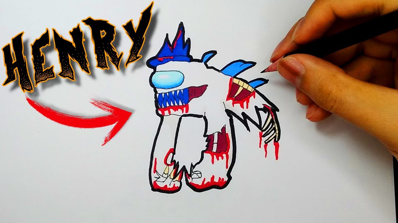 como DIBUJAR a HENRY de AMONG US 😱 |facil PASO a PASO | HOW to DRAW ...