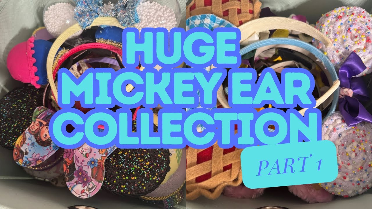 HUGE Mickey Disney Ear Collection | Park ears, DIY ears, gifted ears ...