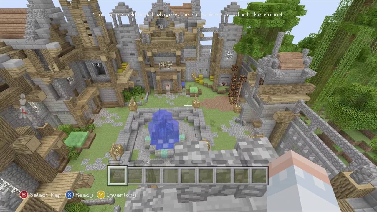 Minecraft Battle Mini Games How To Get Out Of Spawn!!! - YouTube