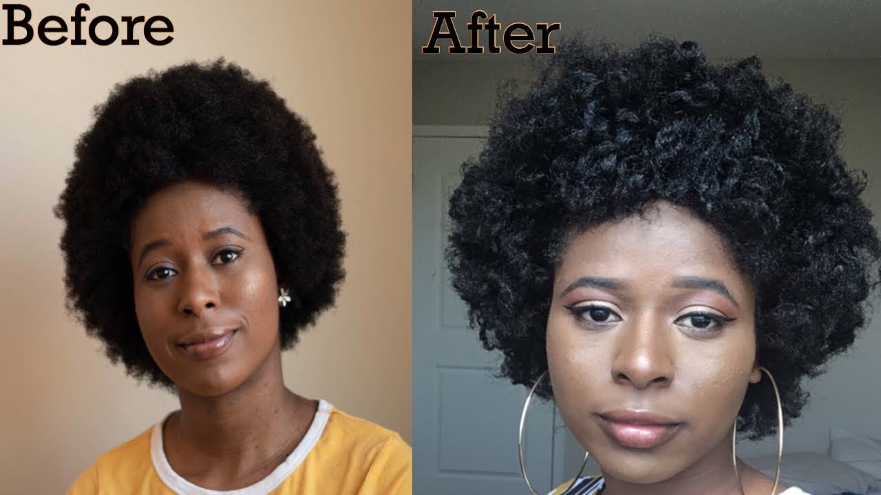QUICK CURLY AFRO TUTORIAL ON MEDIUM 4C HAIR| 2019 - YouTube