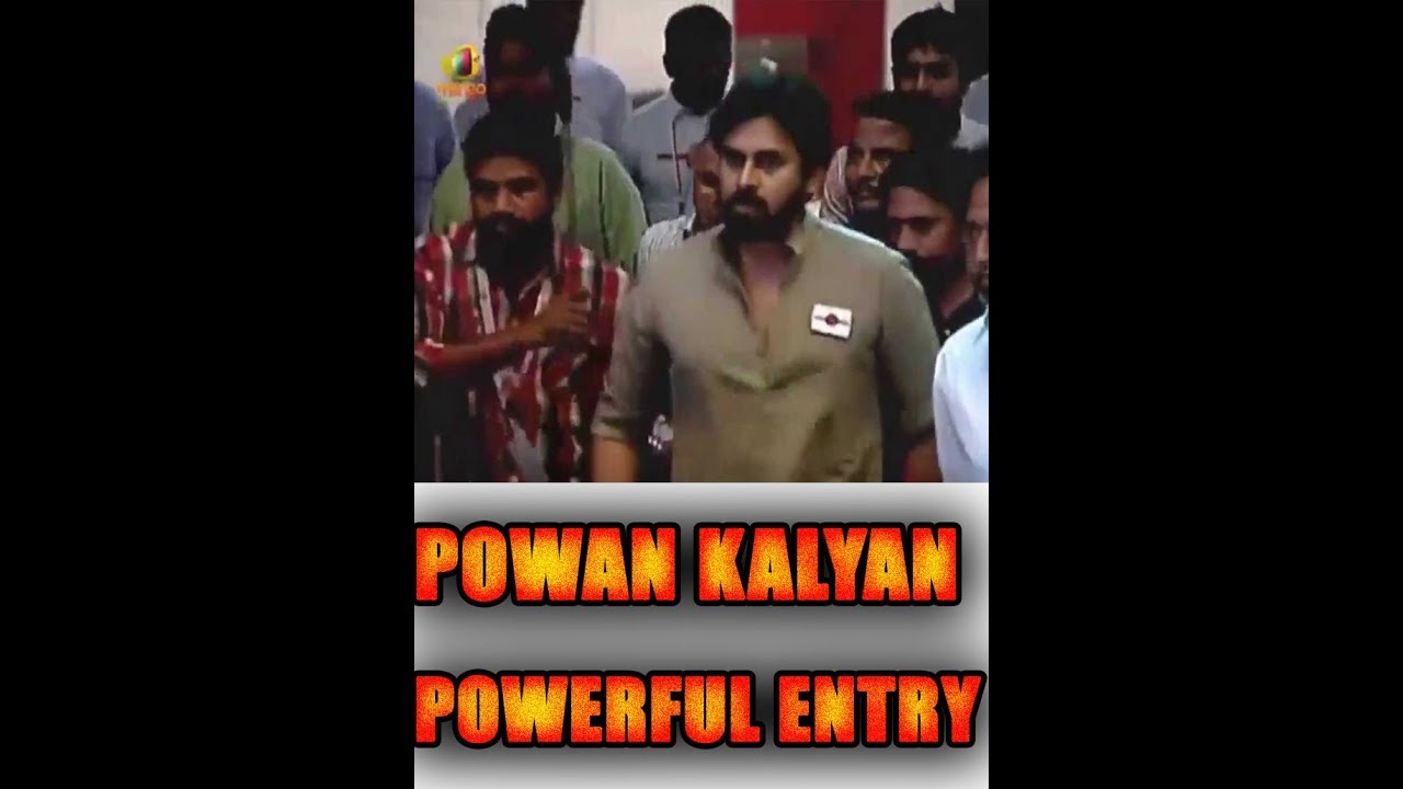 Power Kalyan Powerfull Entry From Airport | Janasena | AP News | Ts ...