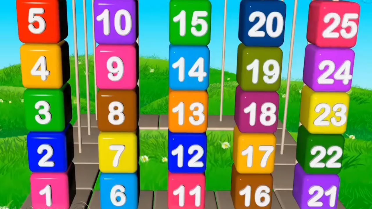 Number song Count 1 to 25 and learn numbers #numbers #learn - YouTube