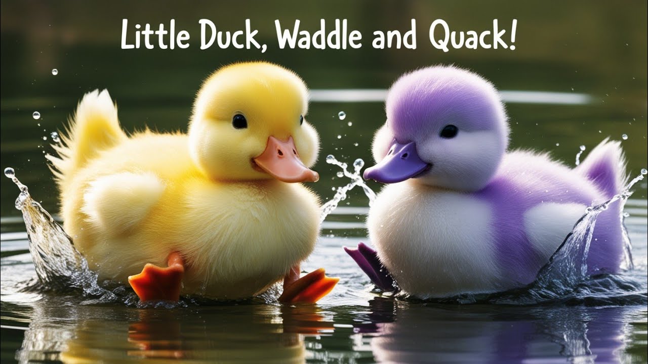 Little Duck, Waddle and Quack | Duck Song | Nursery Rhymes | Kids Song ...