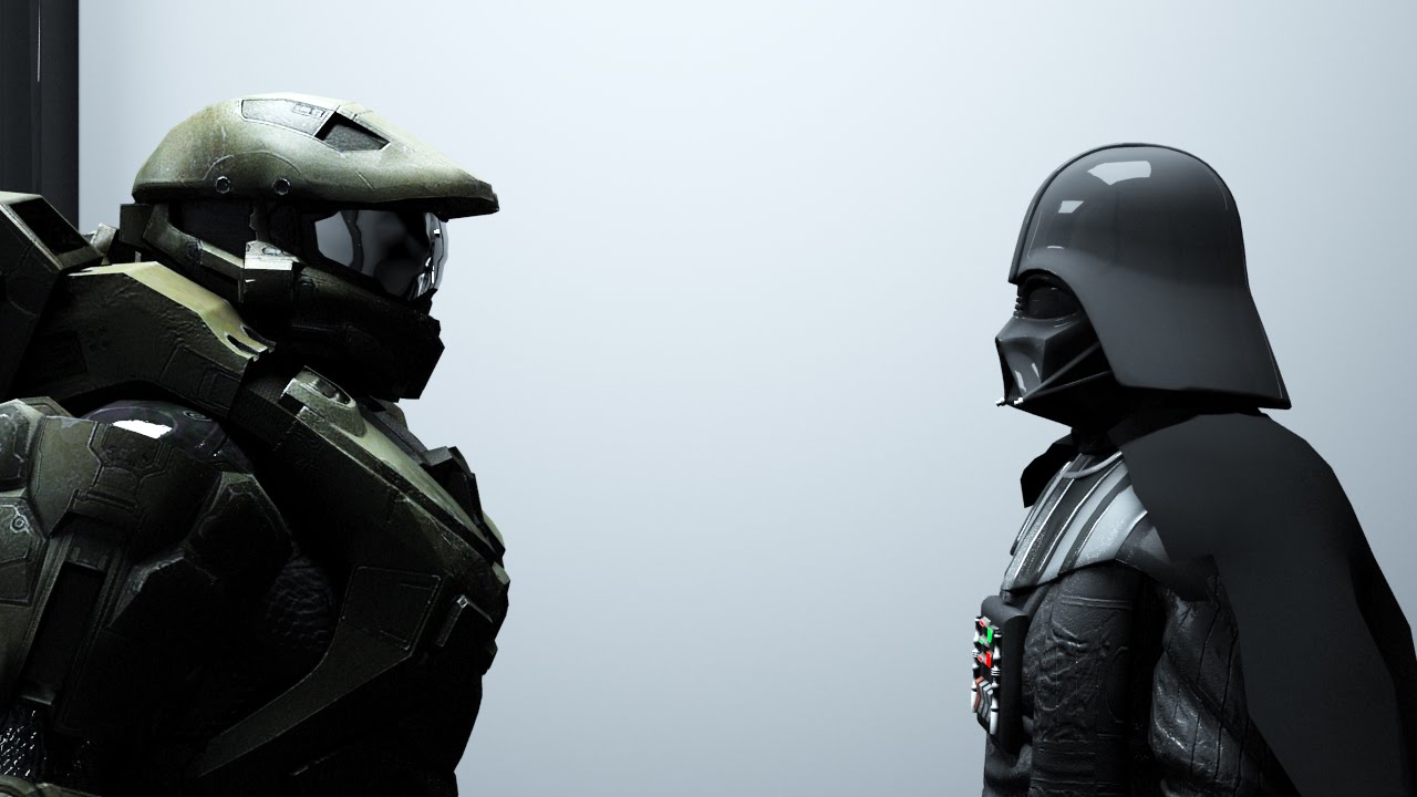 Star Wars: Darth Vader vs Master Chief Animation - YouTube