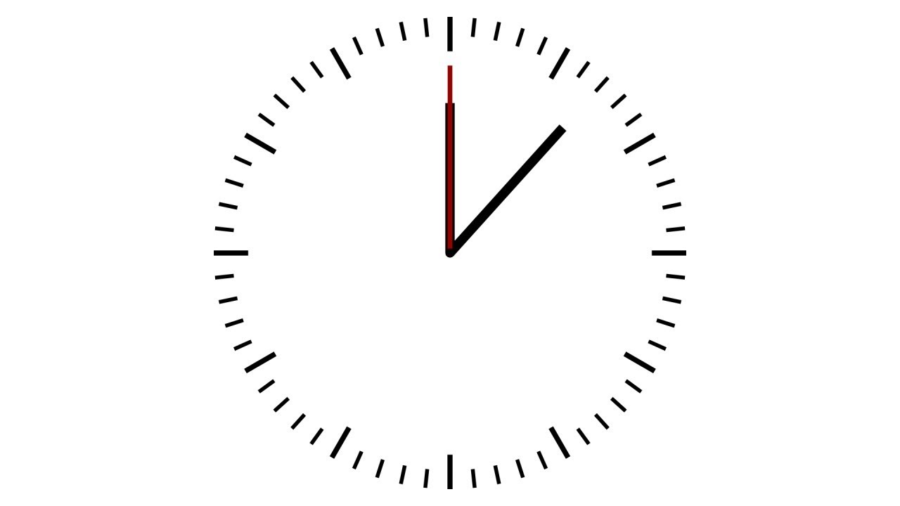 7:00 Countdown Timer | Analog clock on white background - YouTube