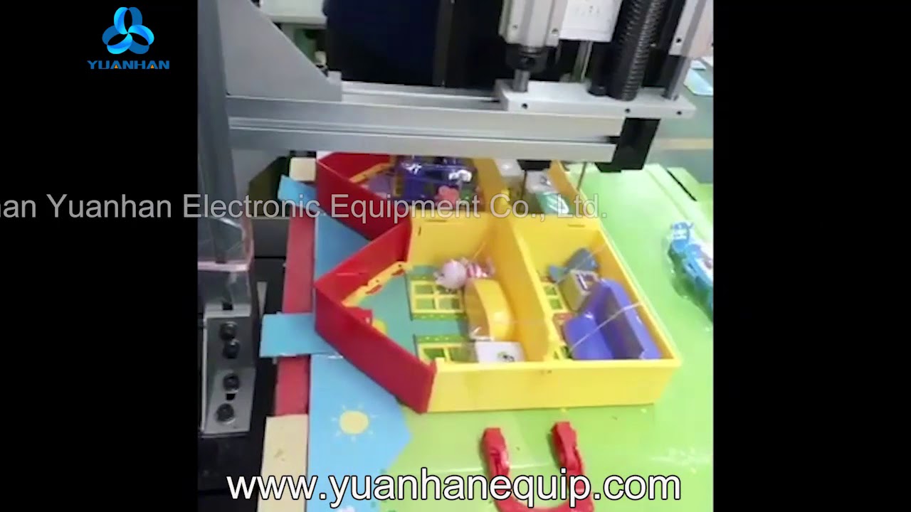 Double Head Elastic Staple Fastening Machine YH-11803 - YouTube