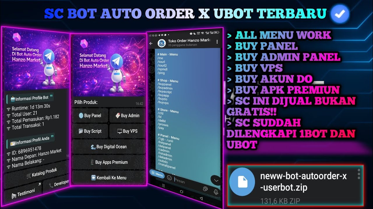 SC BOT TELEGRAM AUTO ORDER X UBOT VERSI TERBARU 2026!! - YouTube