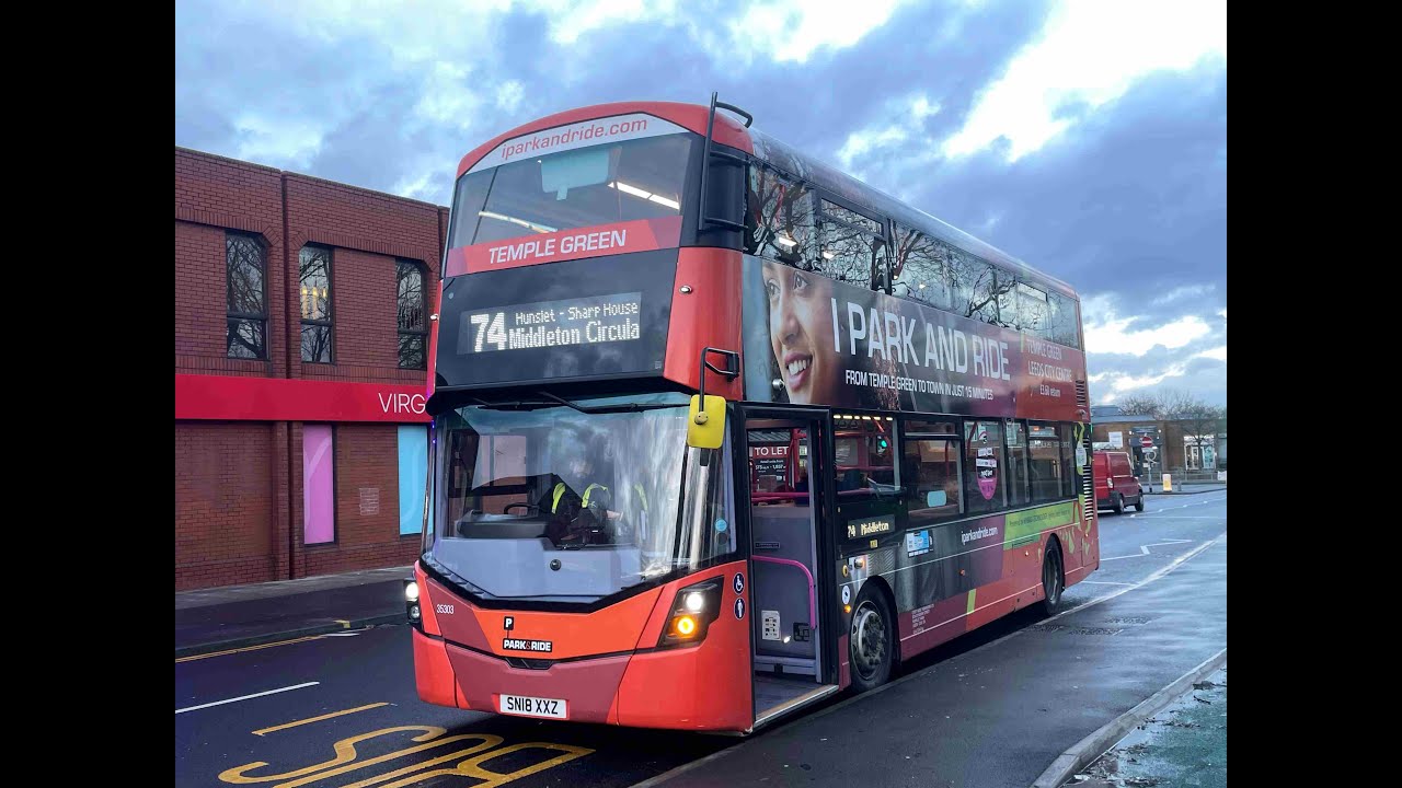 First Leeds 35303 SN18XXZ on a service 74 to Middleton - YouTube
