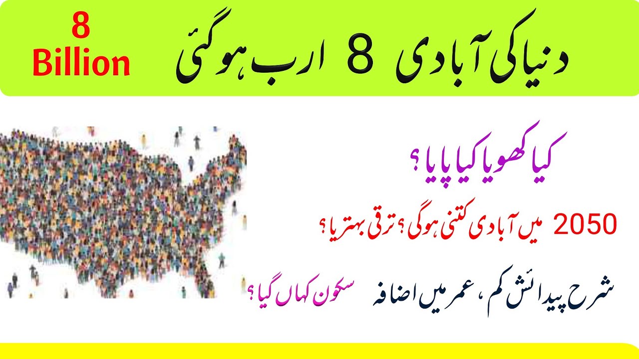 World Population Reaches 8 Billion | What will be Population in 2050 ...