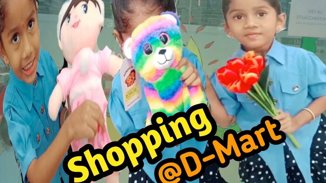 Kids Fun | Kids Shopping at New DMart |Sahasra&Shreshta - YouTube