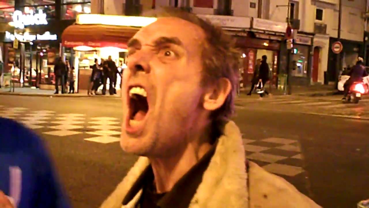 Guy In Streets of Paris Screaming M-Dot!!!!! - YouTube