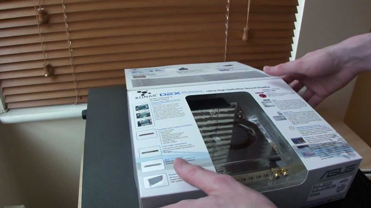 23 ASUS Xonar D2x unboxing - YouTube