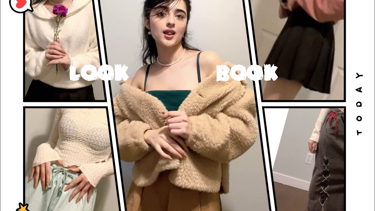 Dressing like my pinterest board 🎀 a mini lookbook (^_^) - YouTube