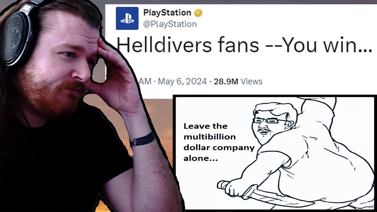 Sony Fanboys Raging Because Pc Gamers Won (Helldivers 2) - YouTube
