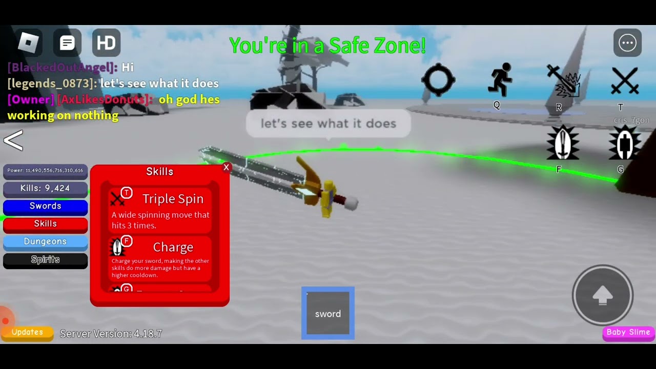 showcasing the new sword in sword sim remastered (2.5t power) - YouTube